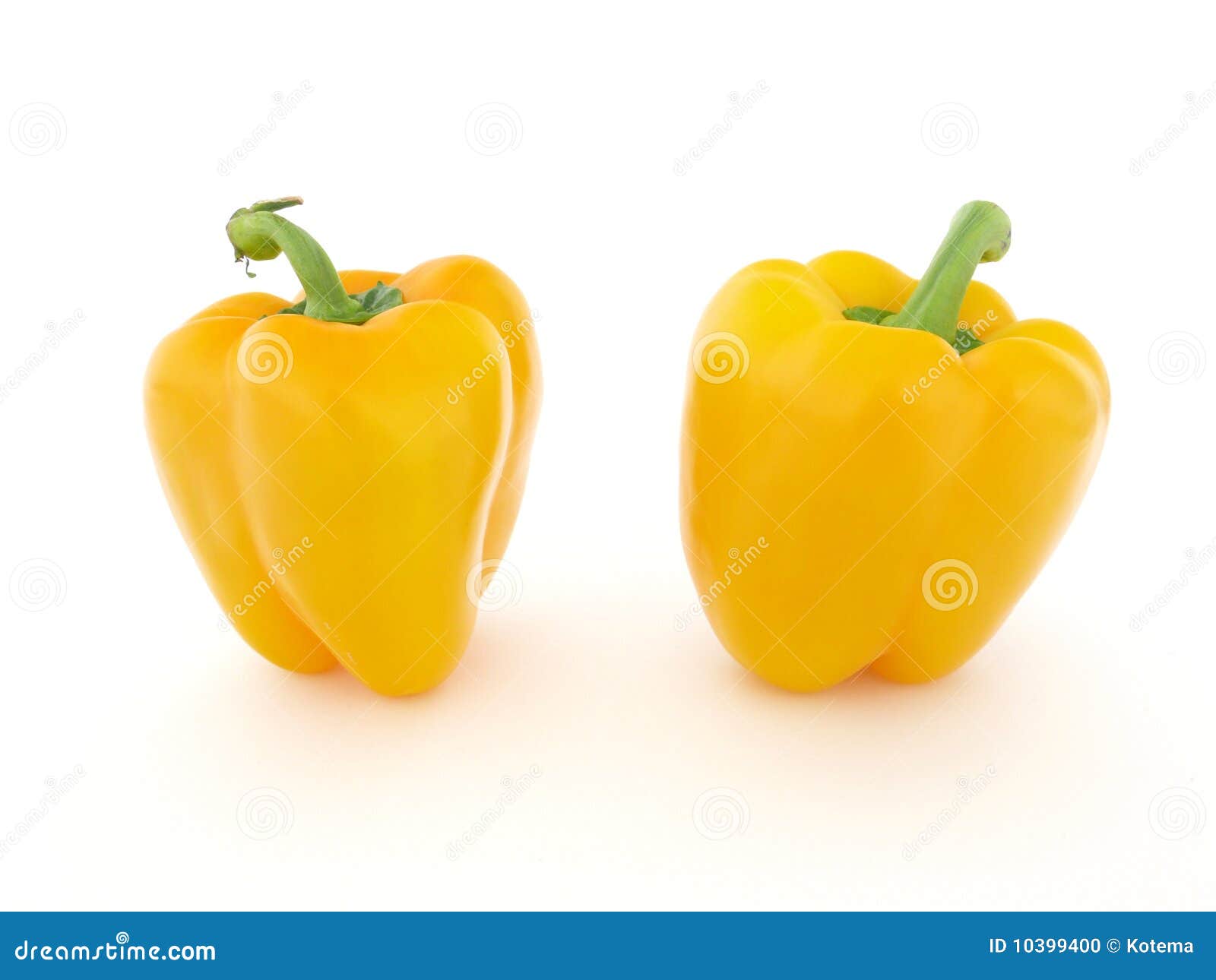 Two yellow peppers stock photo. Image of healthy, closeup - 10399400