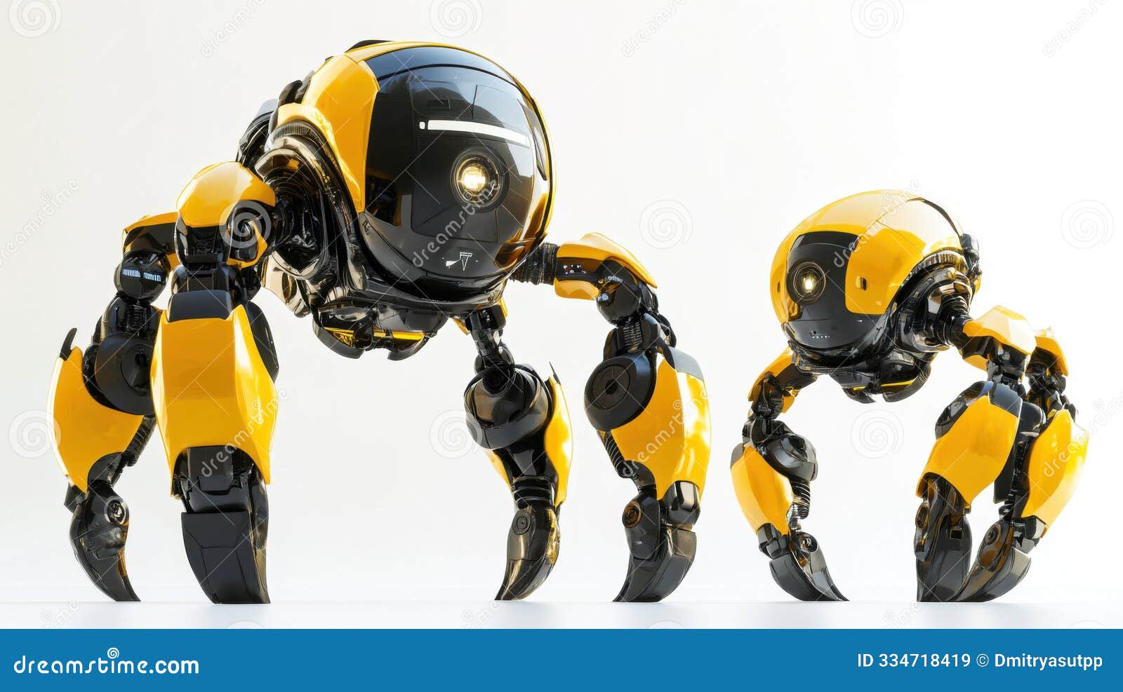 Two Robotic Creatures Royalty-Free Stock Photography | CartoonDealer ...