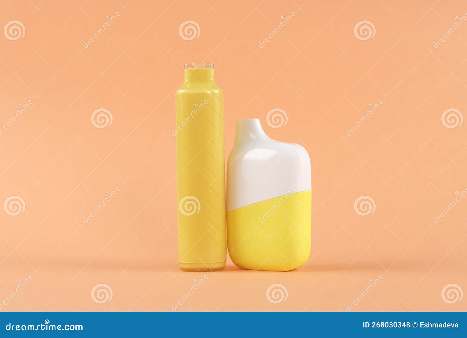 Two Yellow Single Use Vape Two Yellow Single Use Vape with Clipping ...