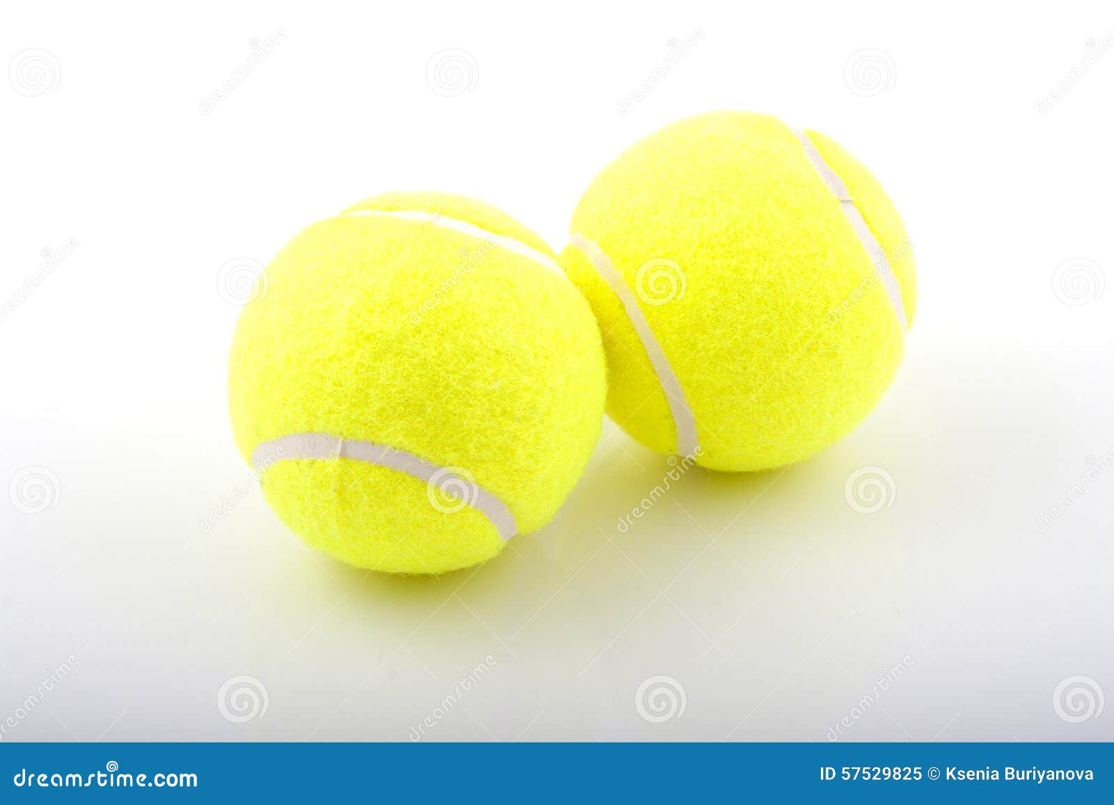 Two yellow tennis balls stock image. Image of bright - 57529825