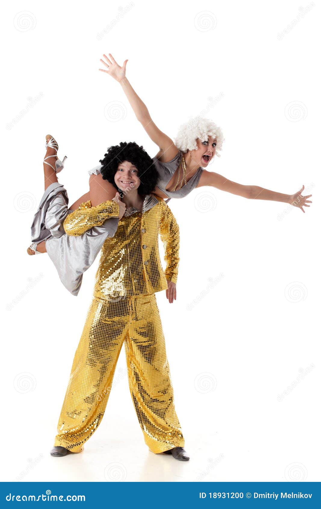 Two young acrobats. stock photo. Image of caucasian, gymnast - 18931200