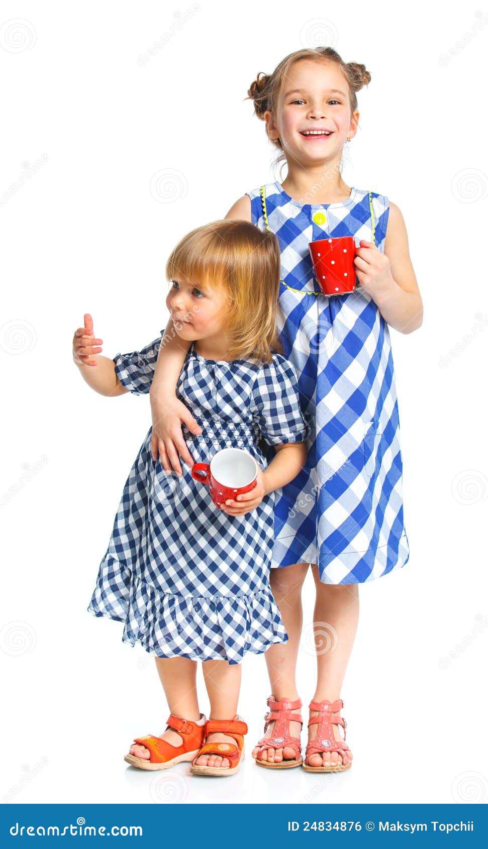 Two Young Beautiful Girls with Cup Stock Photo - Image of breakfast ...
