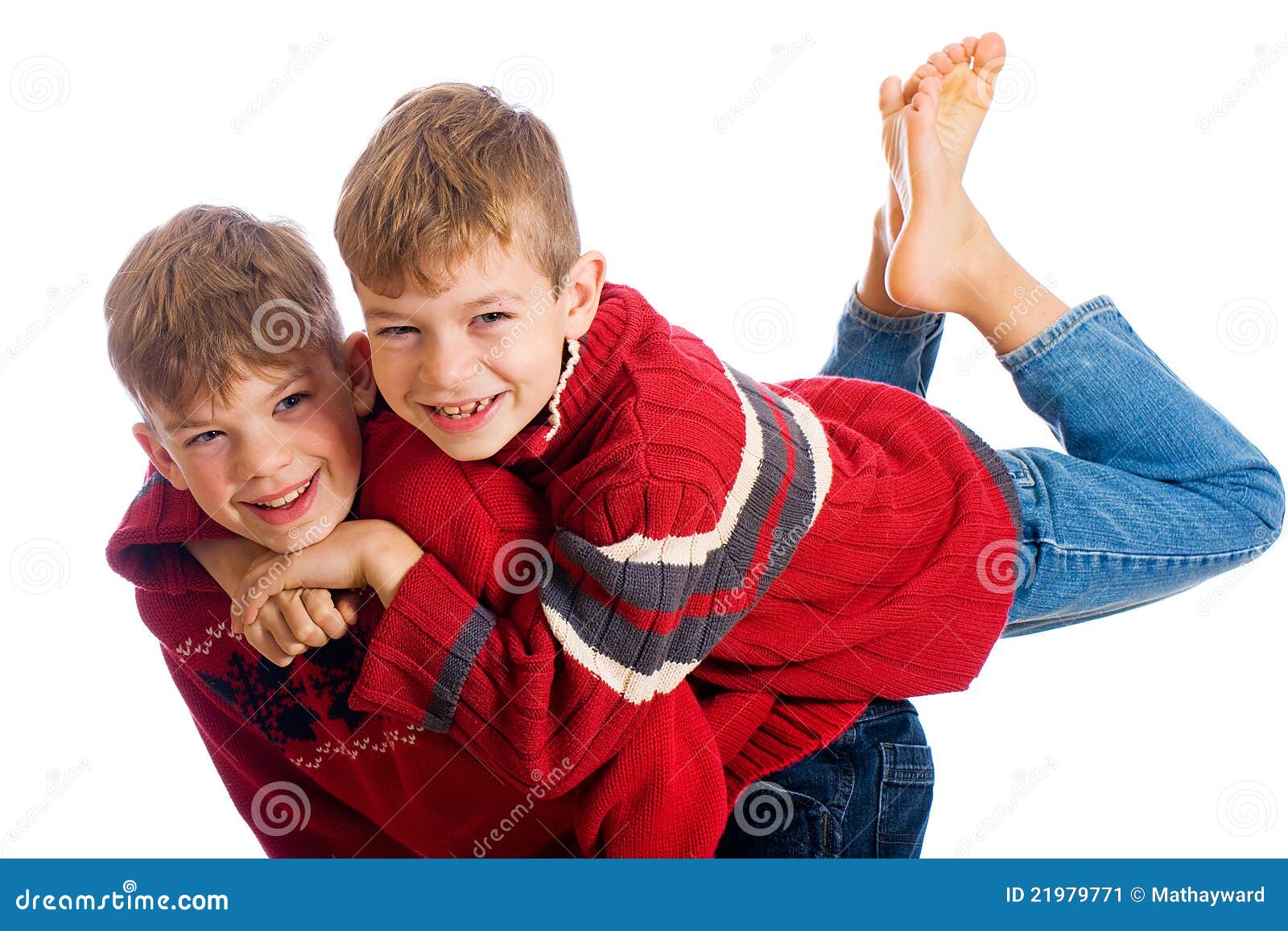 Two young boys having fun stock image. Image of play - 21979771