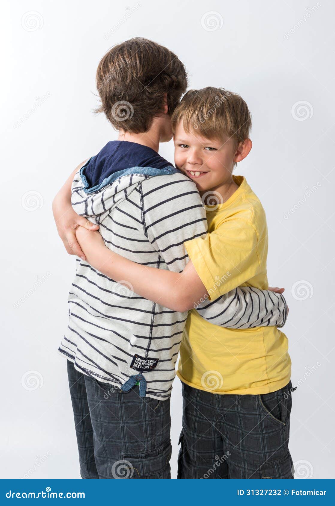 Two Young Brothers stock photo. Image of happy, portrait - 31327232