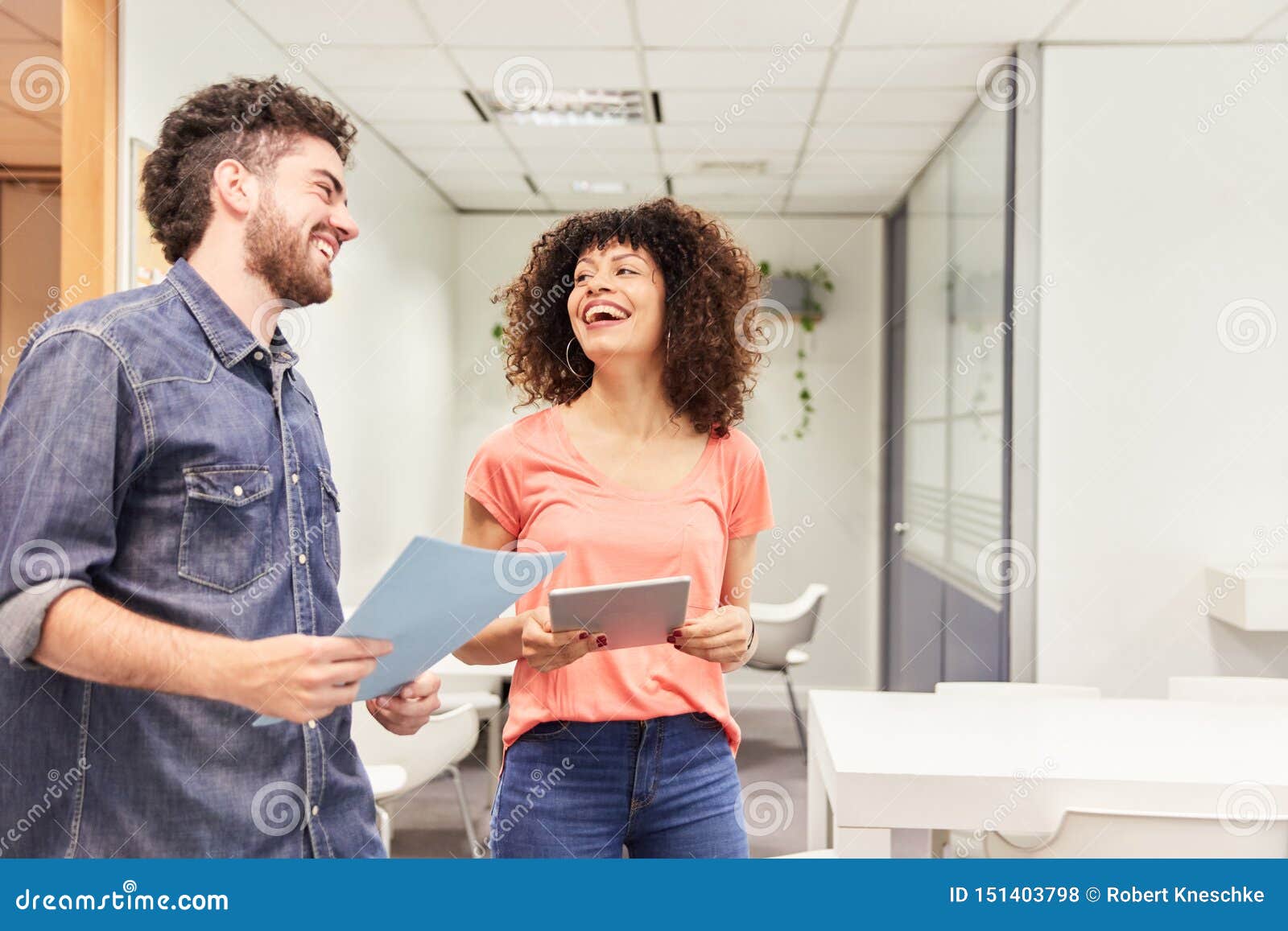 Two Young Business Colleagues are Flirting with Each Other Stock Photo ... Two Young Business Colleagues are Flirting with Each Other Stock Photo ...