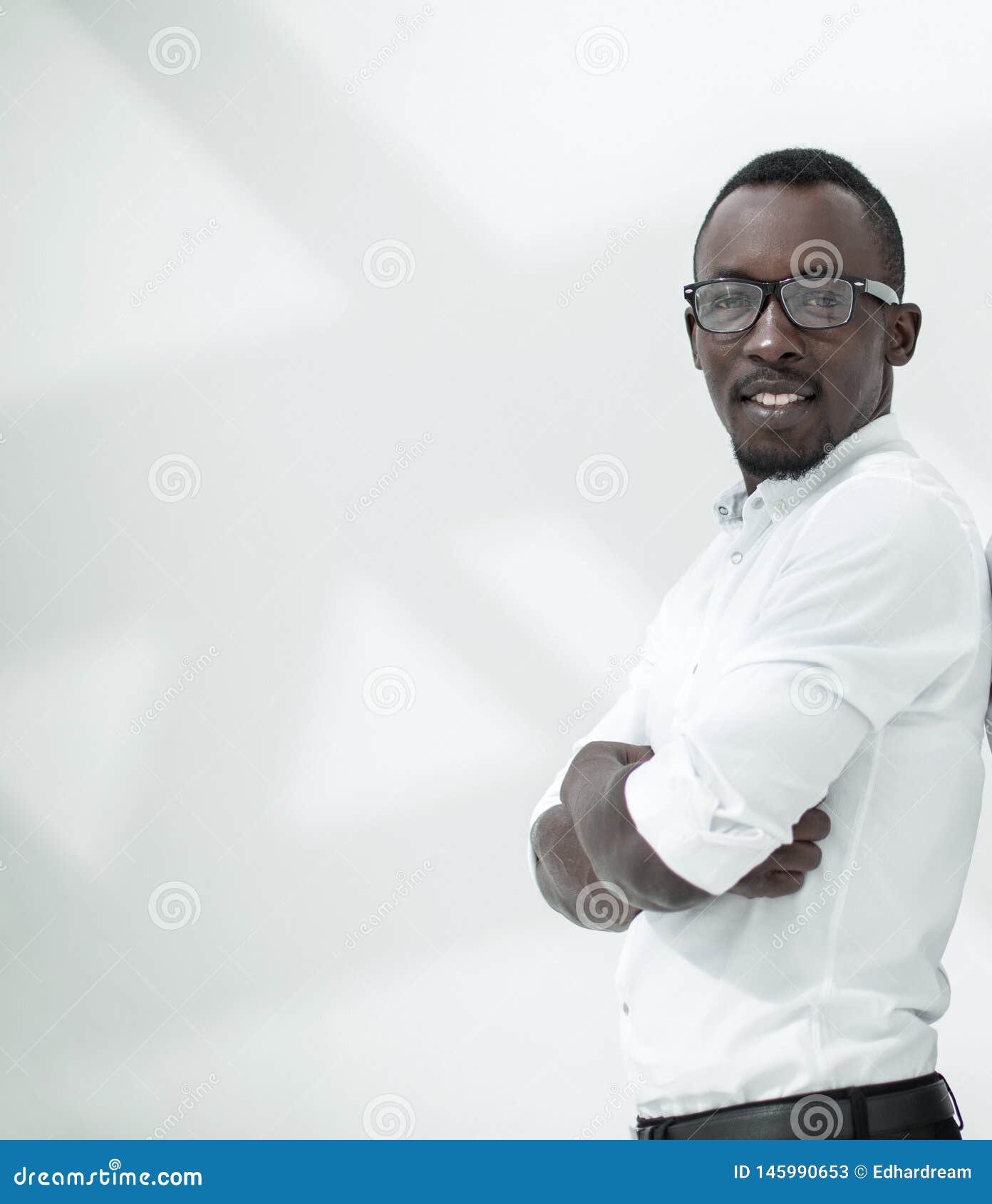 Two Young Business Partners Standing Back To Back Stock Image - Image ...