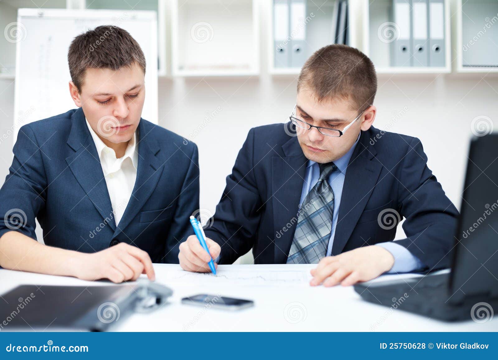Two young business people stock photo. Image of businesspeople - 25750628