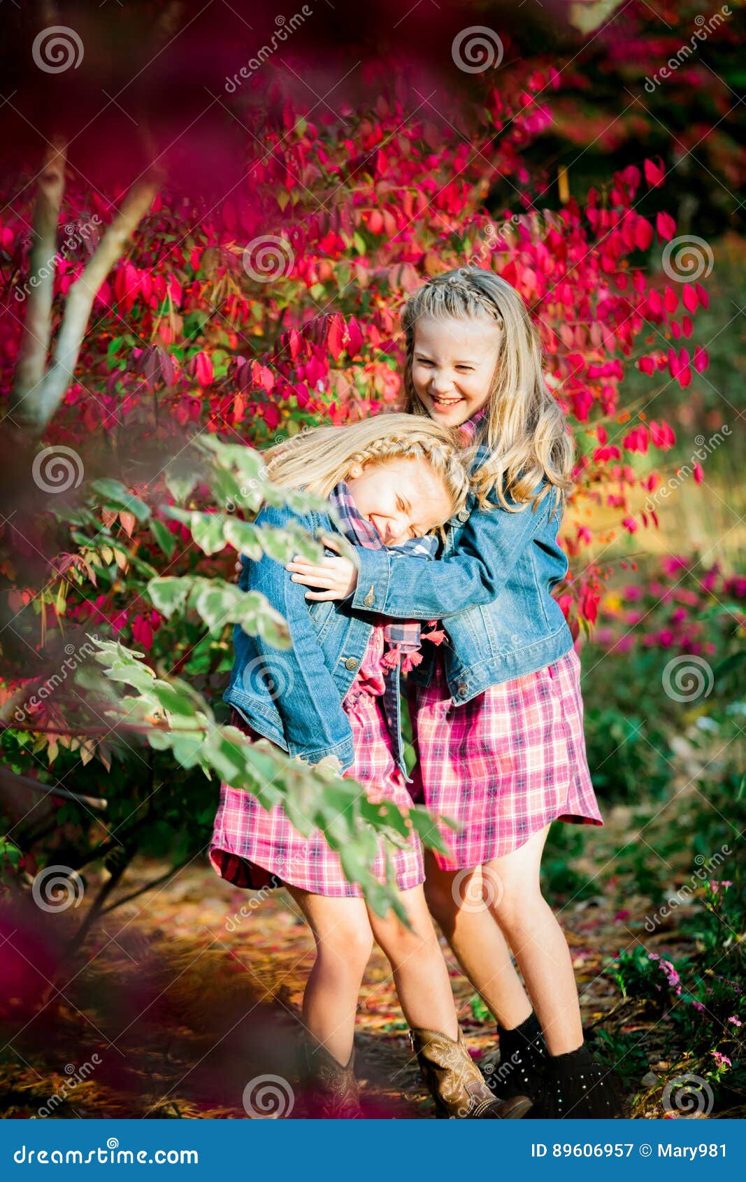 Two Young Caucasian Sisters Stock Image - Image of girl, friends: 89606957