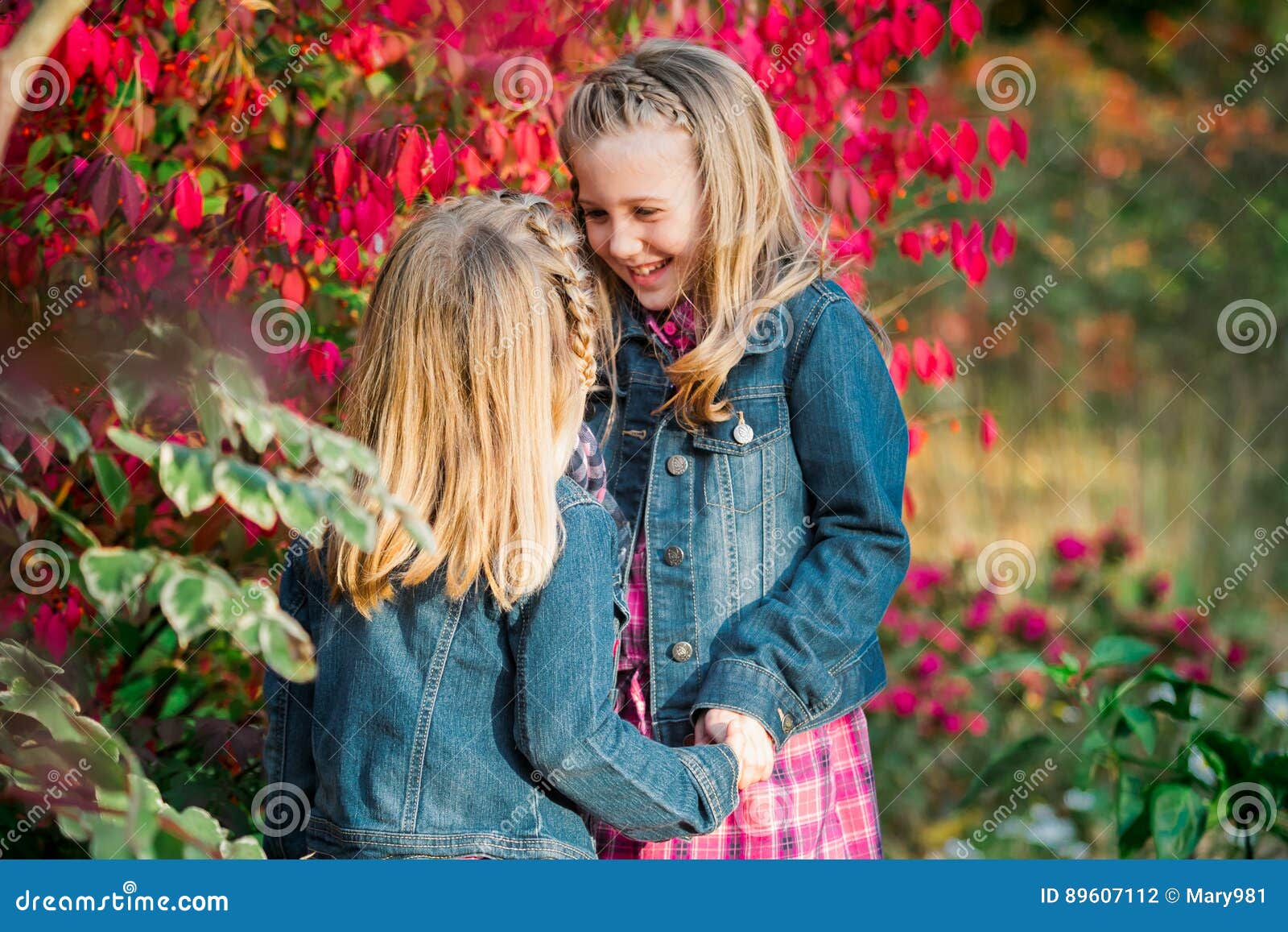 Two Young Caucasian Sisters Stock Photo - Image of kids, caucasian ...
