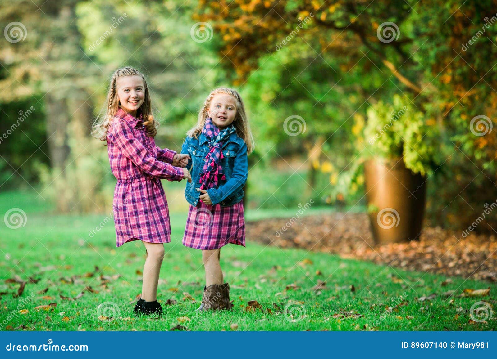 Two Young Caucasian Sisters Stock Photo - Image of happiness, girl ...