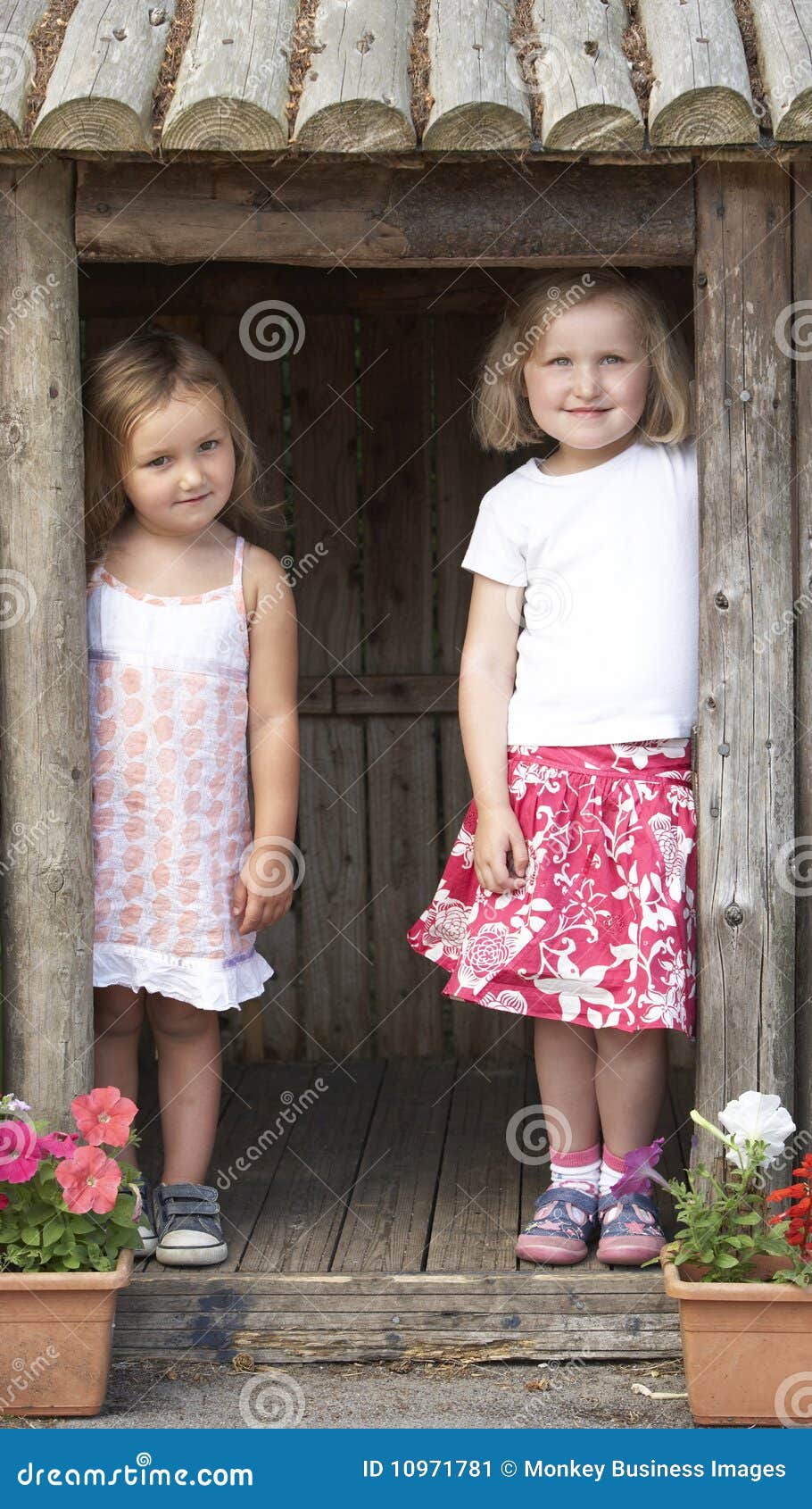 Two Young Children Playing Together at Montessori/ Stock Image - Image ...