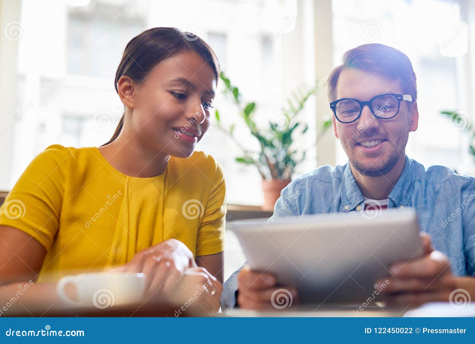 Colleagues networking stock photo. Image of intercultural - 122450022