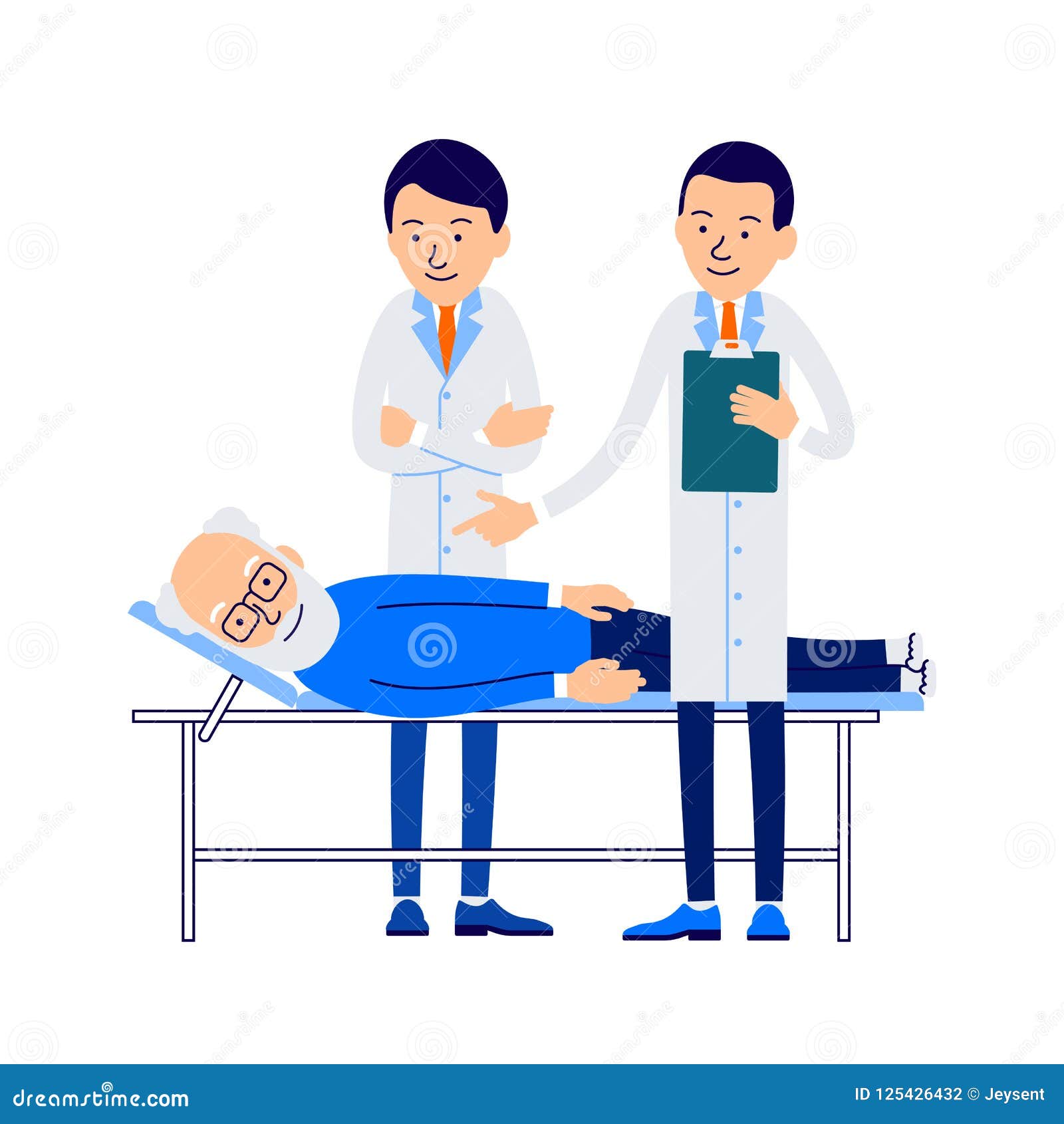Man Lying In Medical Chair In Stomatologist Cabinet With Equipment ...