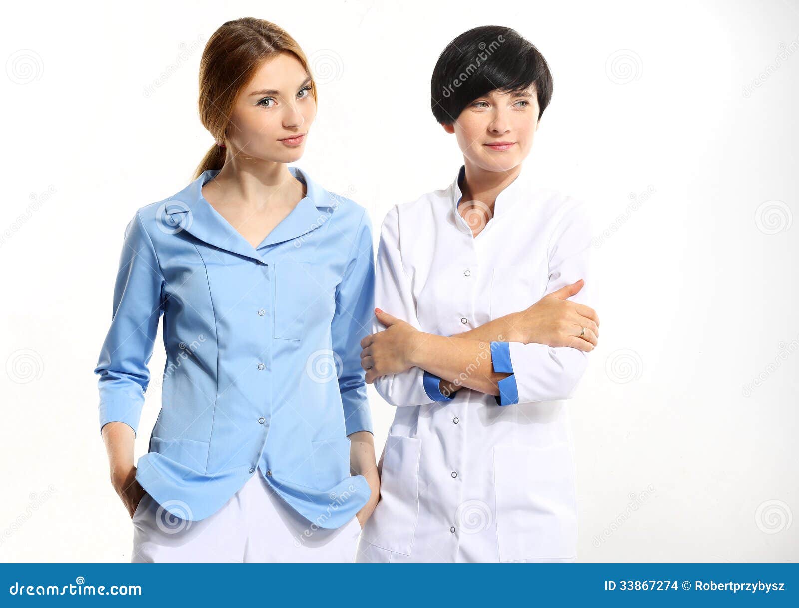 Two young doctors stock photo. Image of support, care - 33867274