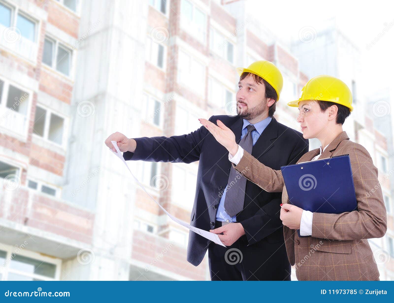 Two young engineers stock image. Image of consultant - 11973785