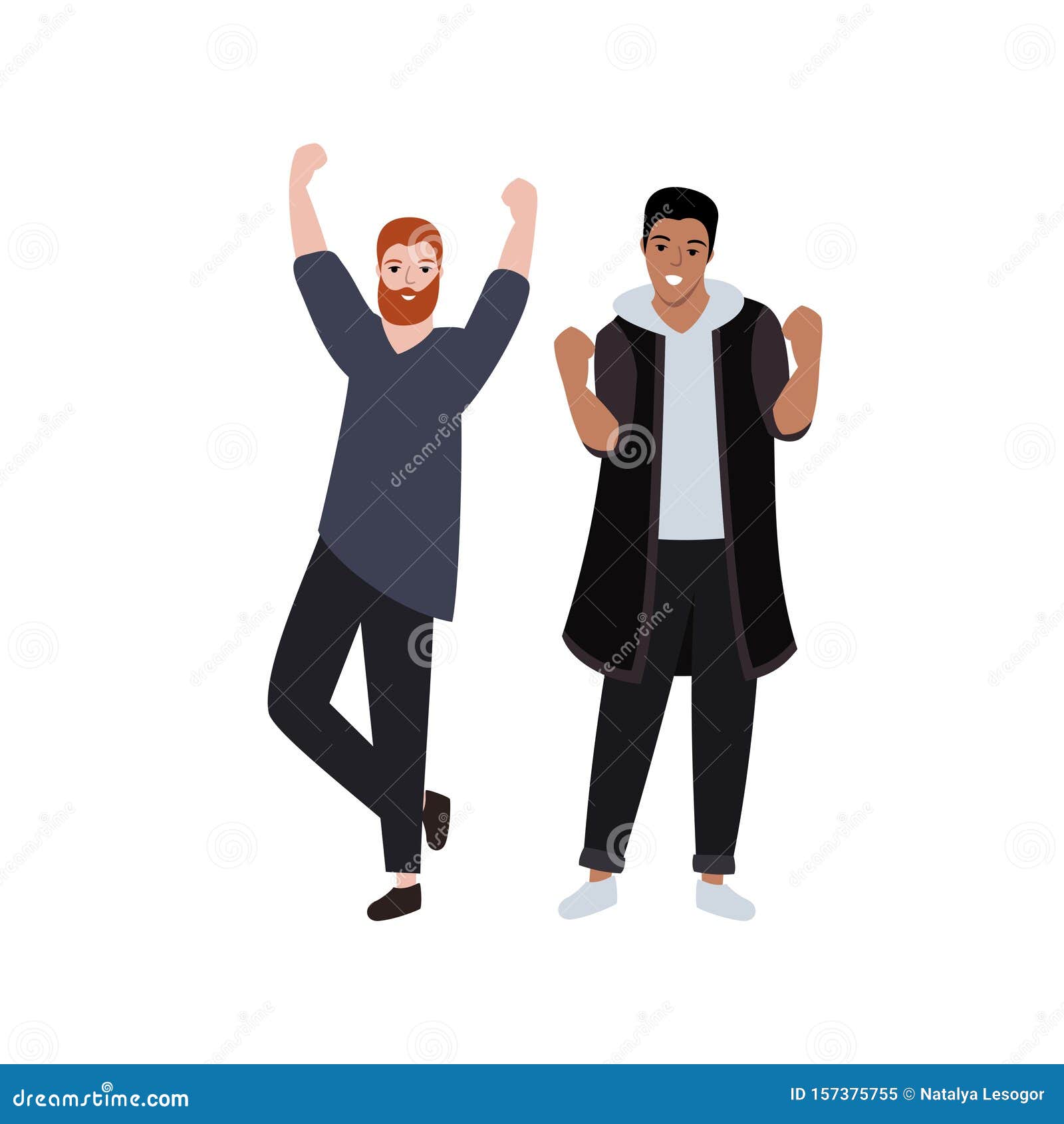 Young Guys Muscular Boxers In Boxing Gloves Stand In A Clinch In The ...