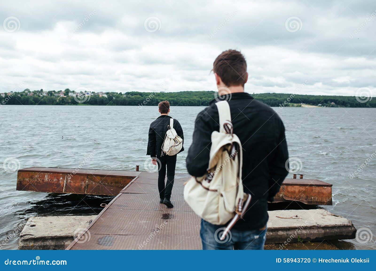 Two Young Guys Standing on a Pier Stock Photo - Image of european, calm ... Two Young Guys Standing on a Pier Stock Photo - Image of european, calm ...