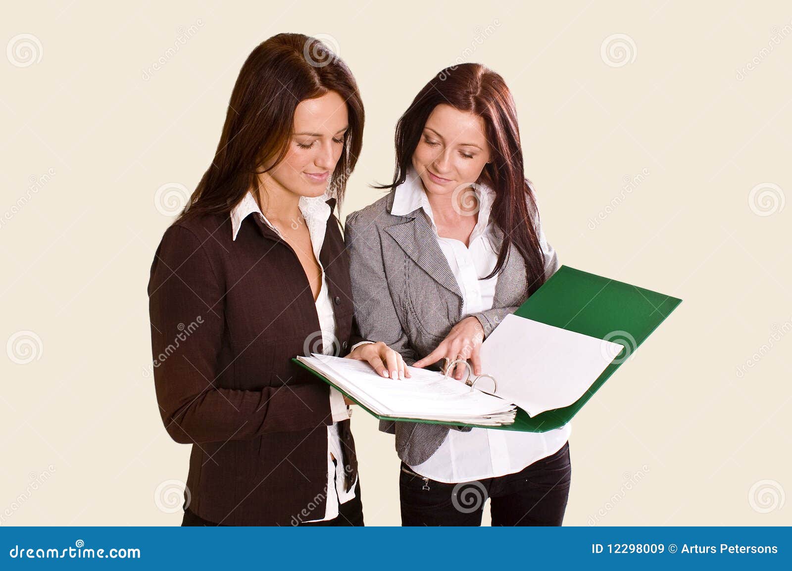 Two Young Ladies Studying File Stock Image - Image of helpful, coach ...