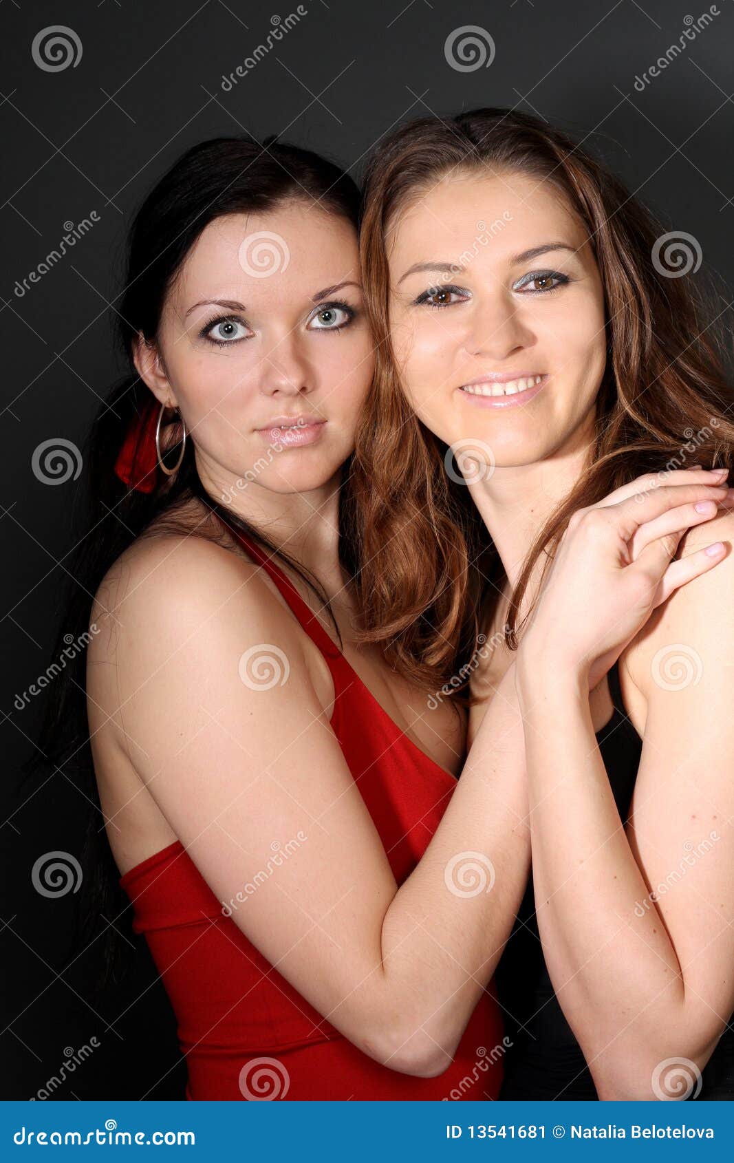 Two Young Lesbian Girl Friend Stock Image Image 13541681