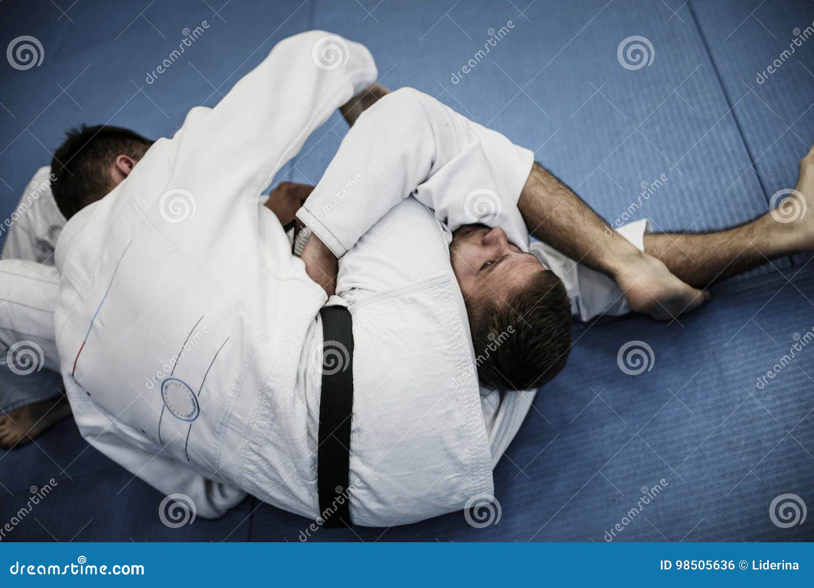 Two Young Males Practicing Judo Together. Stock Photo - Image of ...