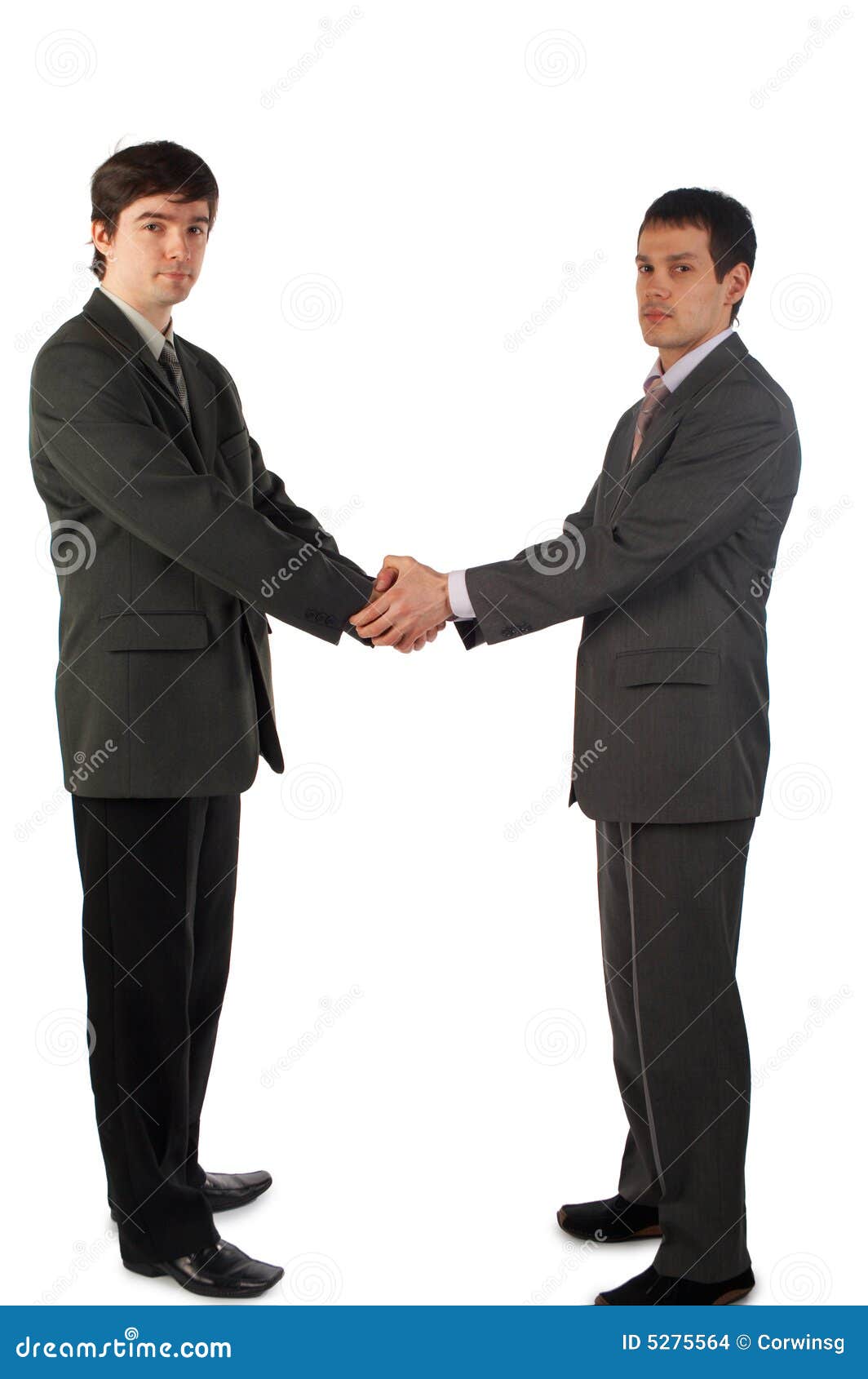 Two young man handshake stock photo. Image of group, partner - 5275564