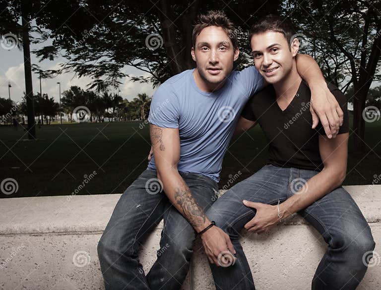 Two young men stock photo. Image of happy, couple, friendship - 10332108