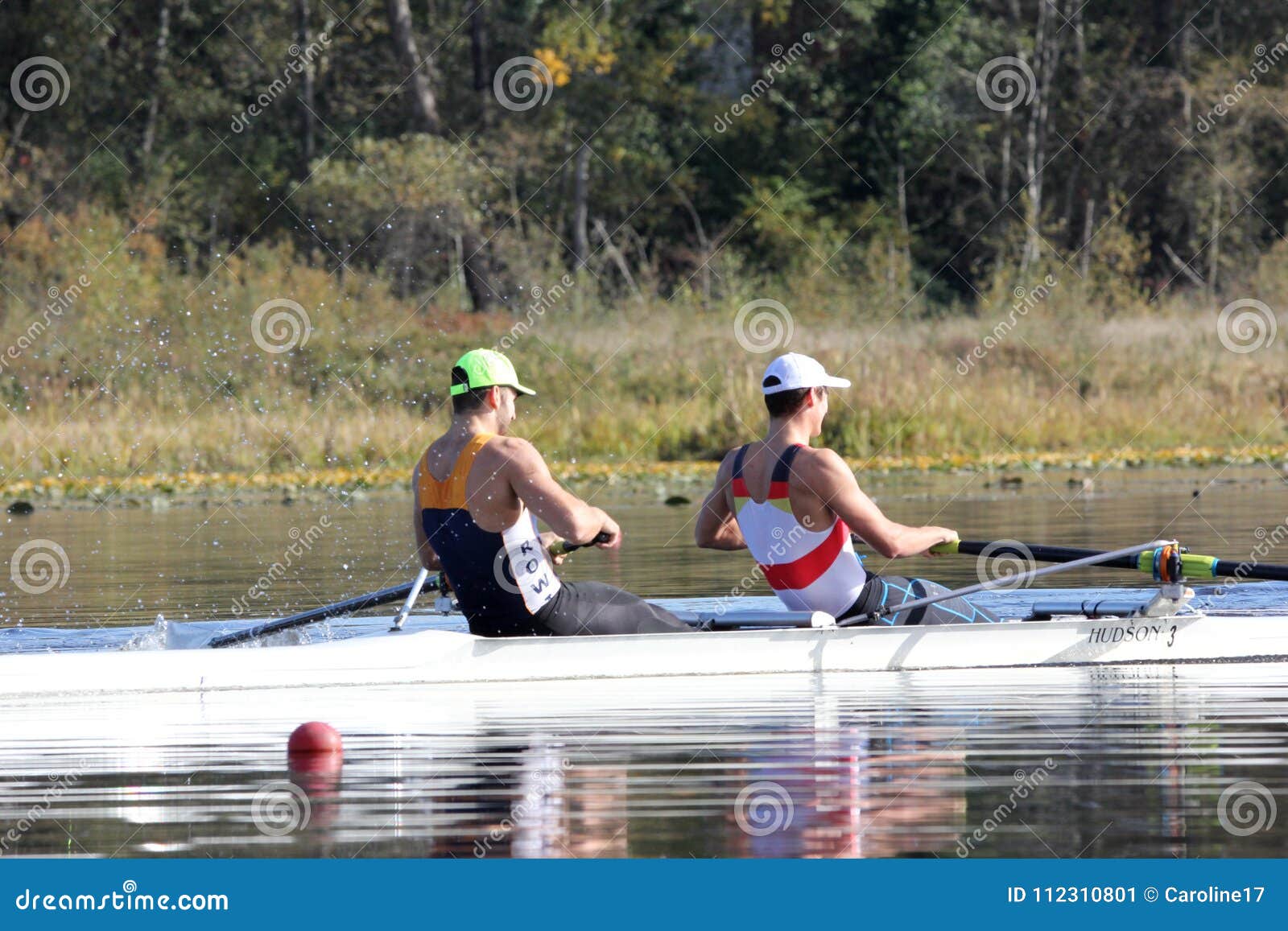 Water Sculling Boat Dock Editorial Image | CartoonDealer.com #81960644