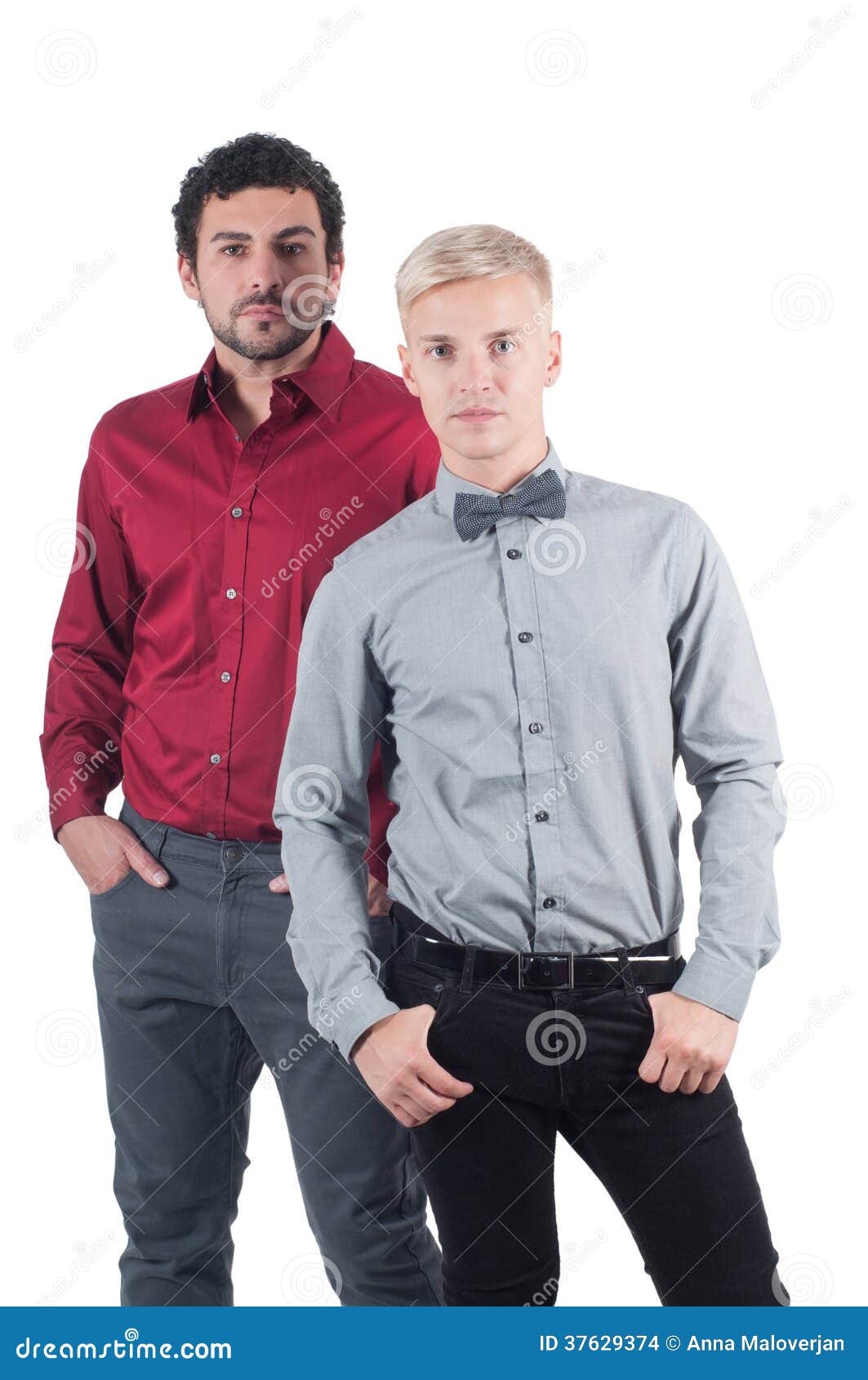 Two young men in shirts stock photo. Image of human, clothes - 37629374