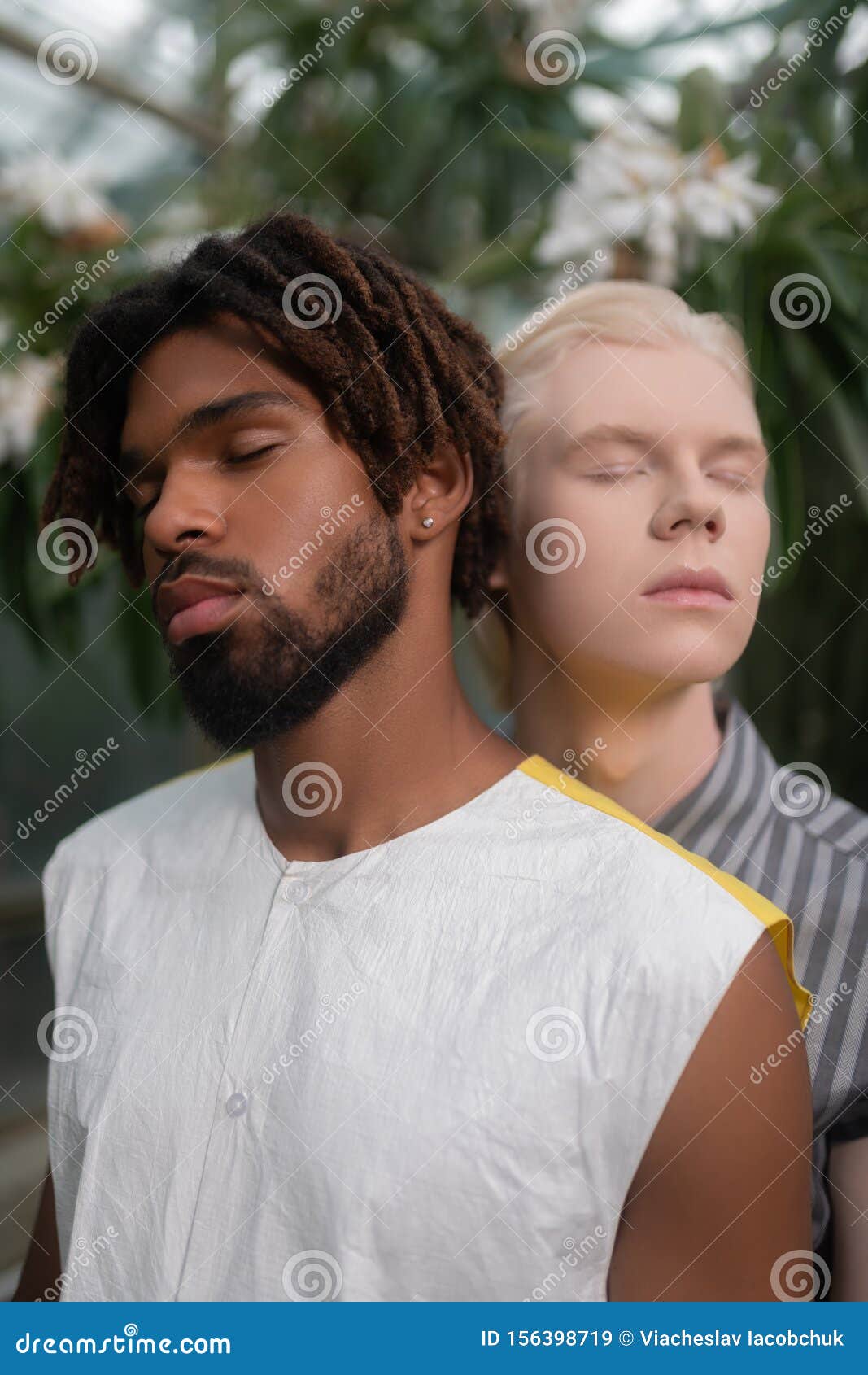 Two Young Models Posing for Modern Photographer Stock Image - Image of ...