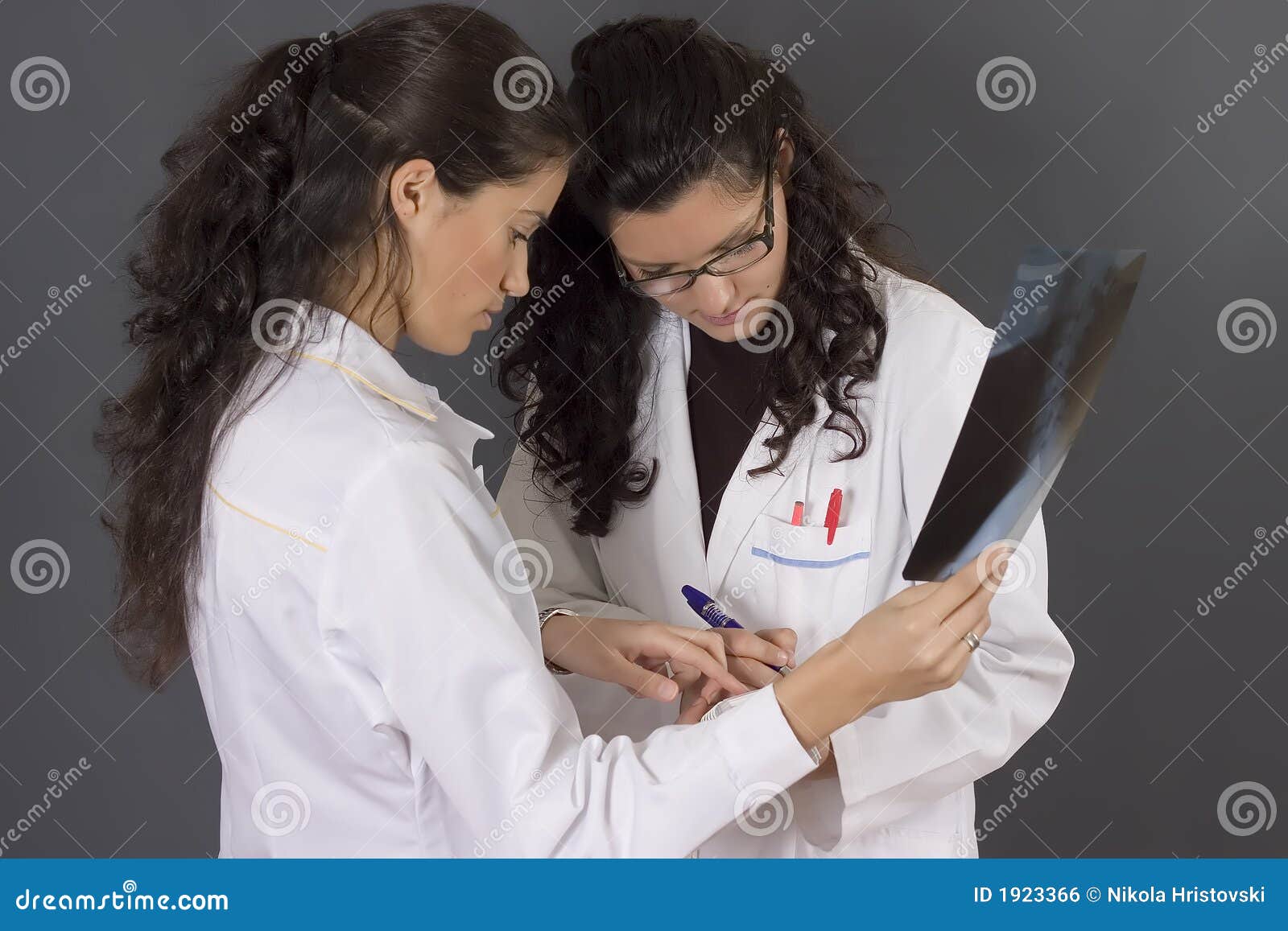 Two young nurses stock photo. Image of pretty, specialist - 1923366