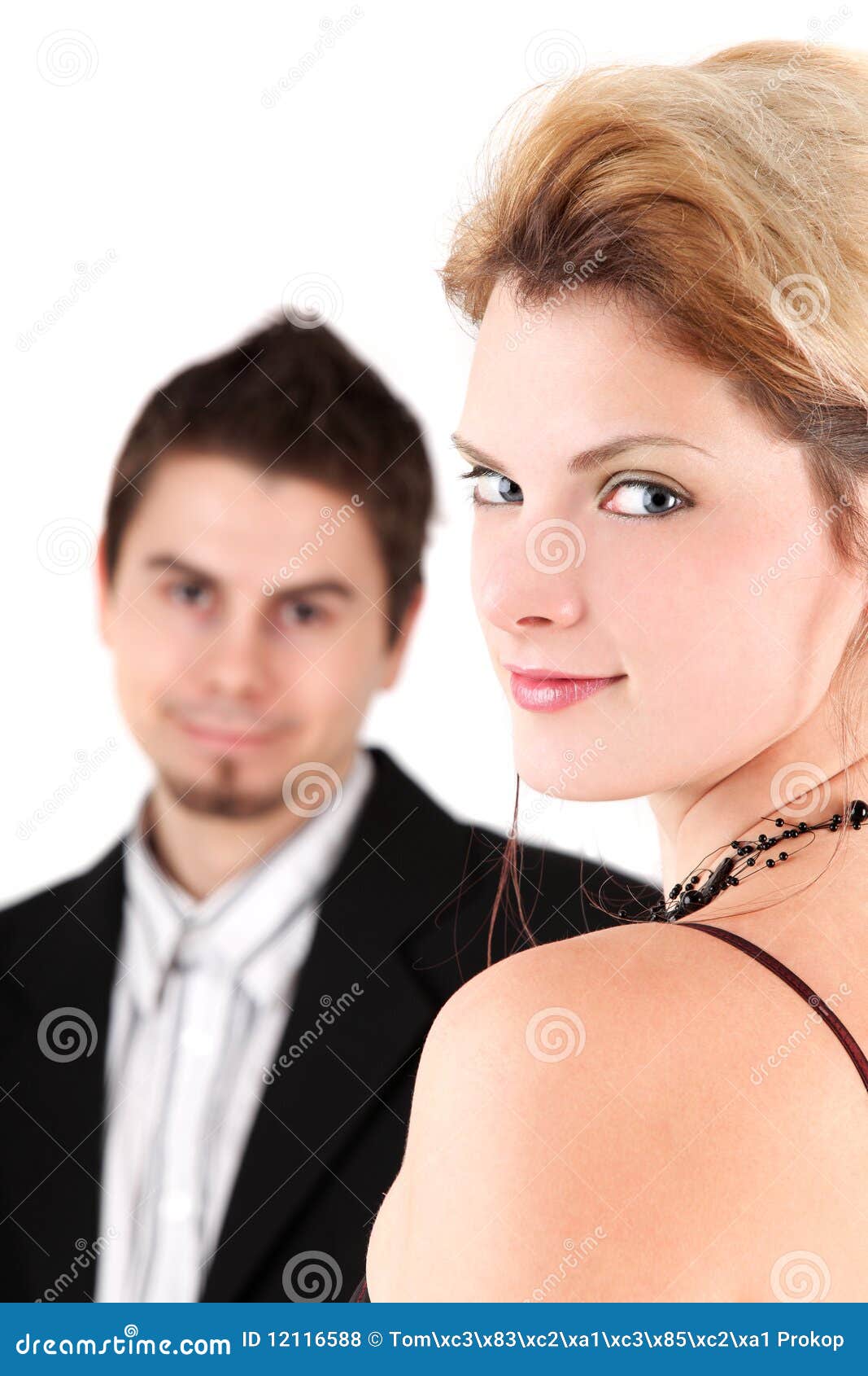 Two young people stock photo. Image of background, focus - 12116588