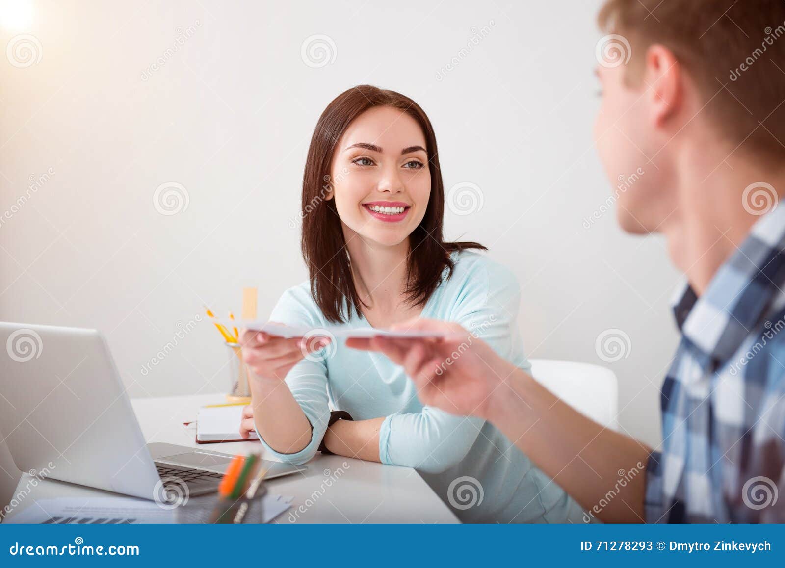 Two Young Students Studying Together Stock Image - Image of desk ...