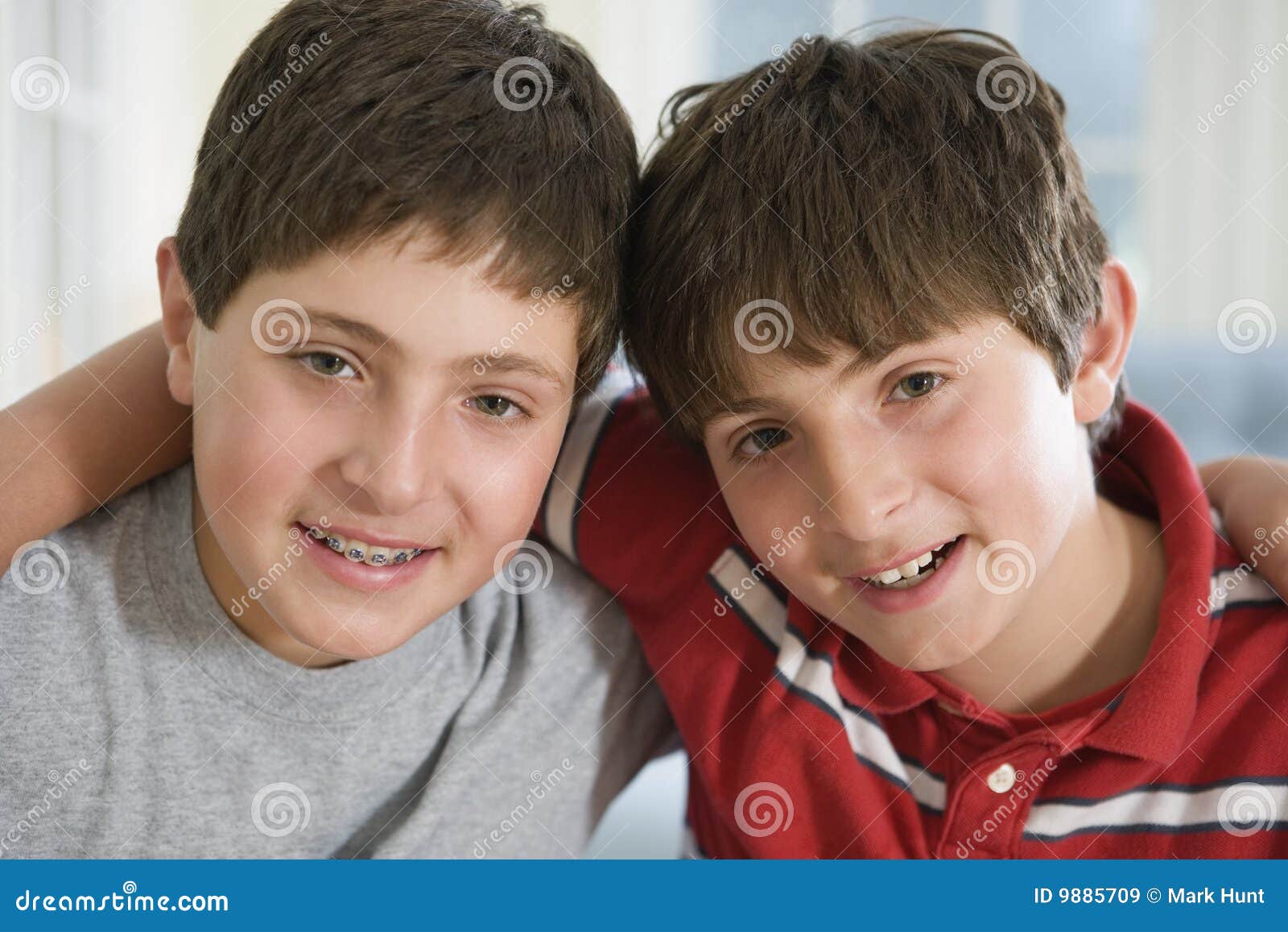 Two young teenage boys stock image. Image of contentment - 9885709