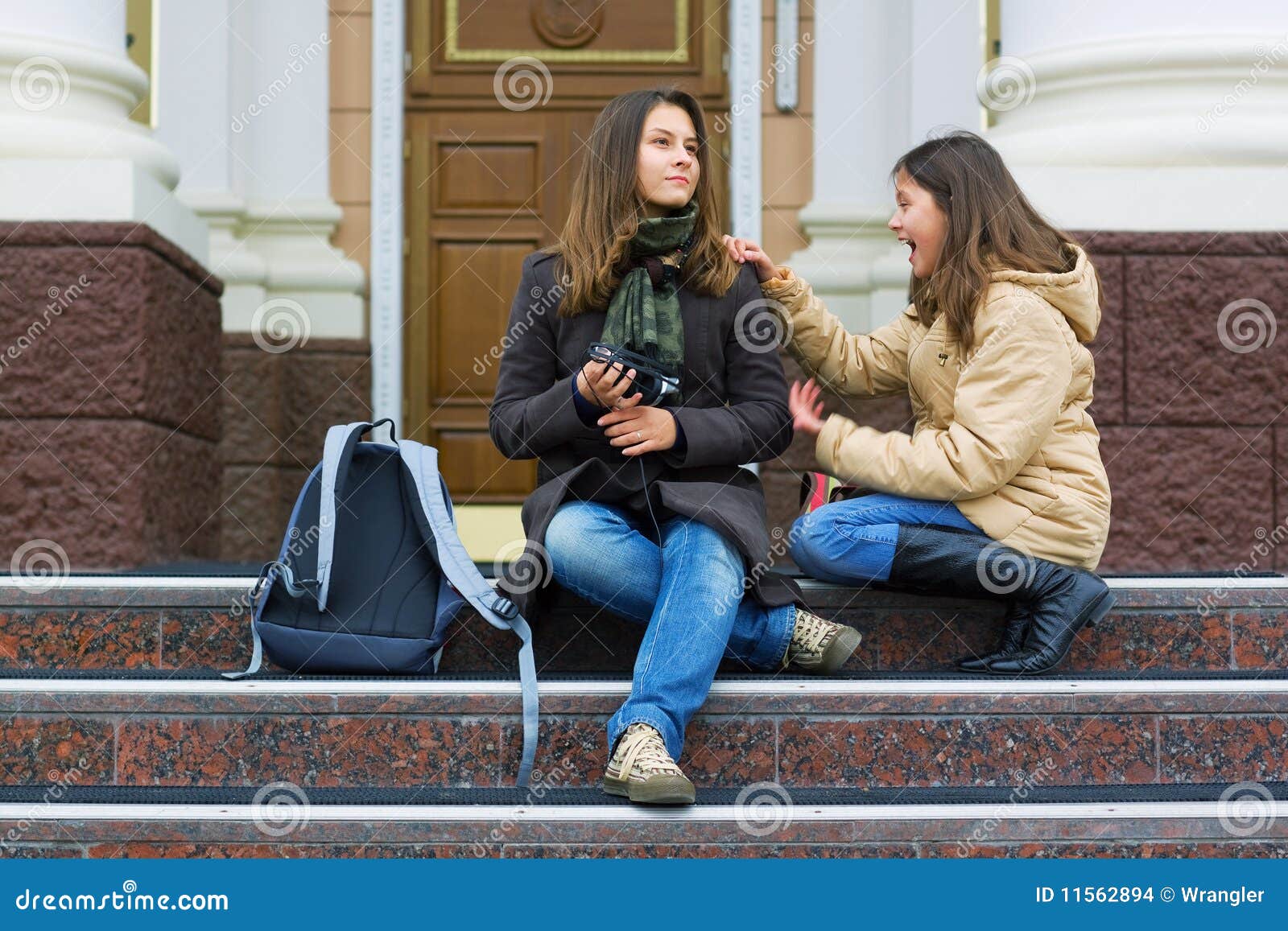 Two Young Teenage Students. Stock Photo - Image of group, face: 11562894