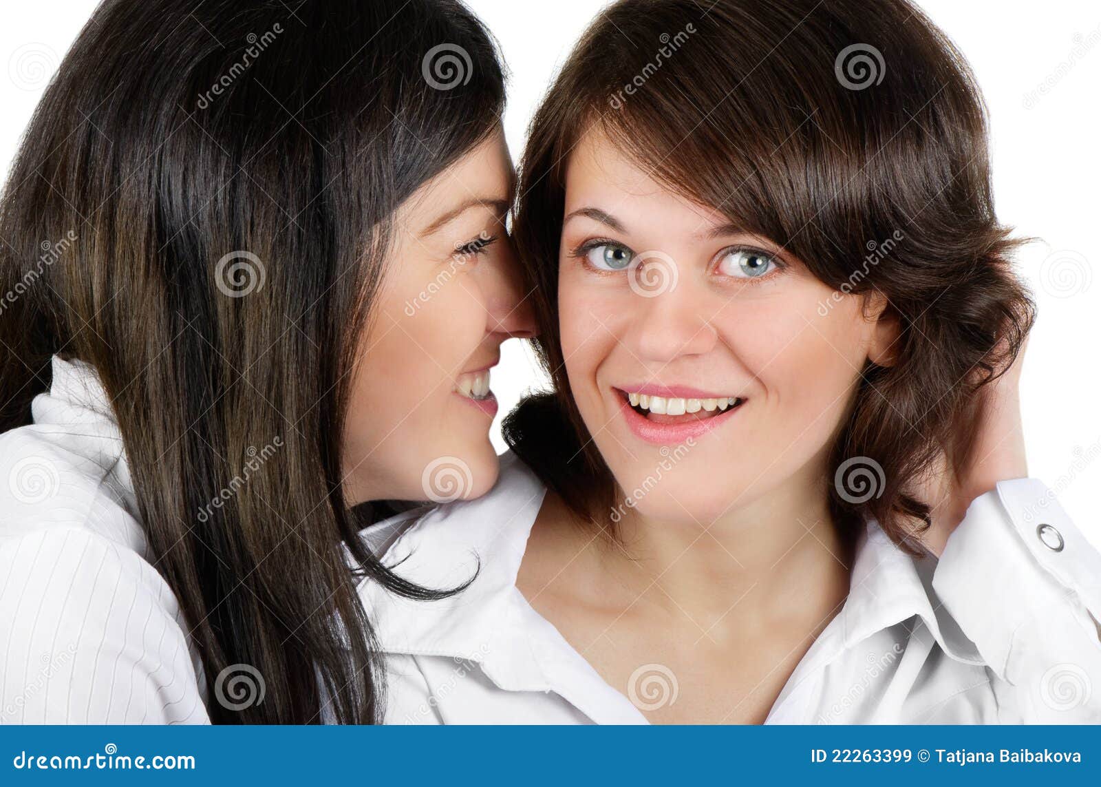 Two young womans talking stock image. Image of emotional - 22263399