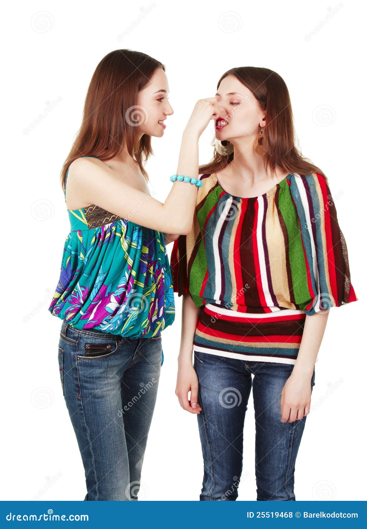 Two young women arguing stock photo. Image of female - 25519468