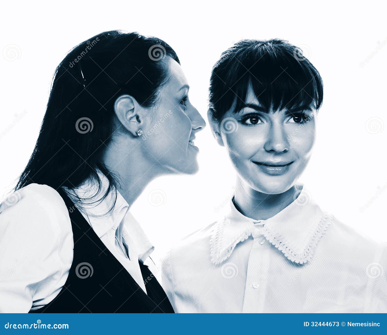 Two young women stock image. Image of computer, manager - 32444673