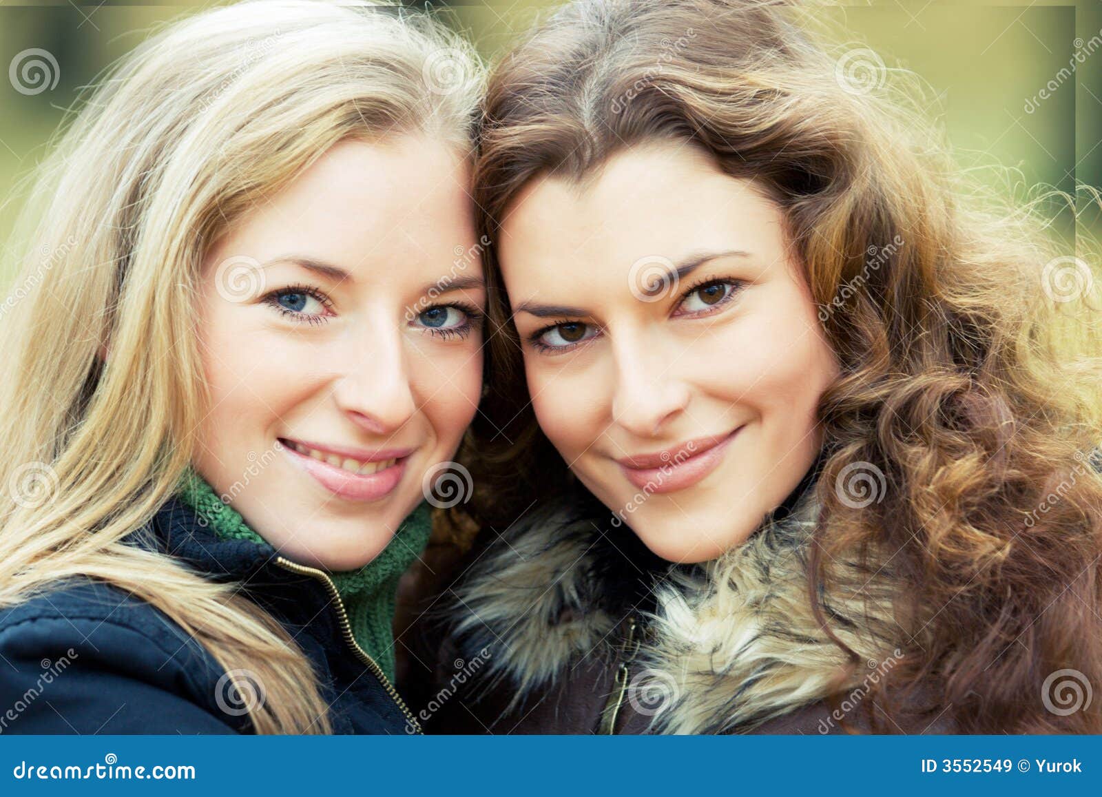 Two Young Women in the Park Stock Image - Image of friends, cute: 3552549