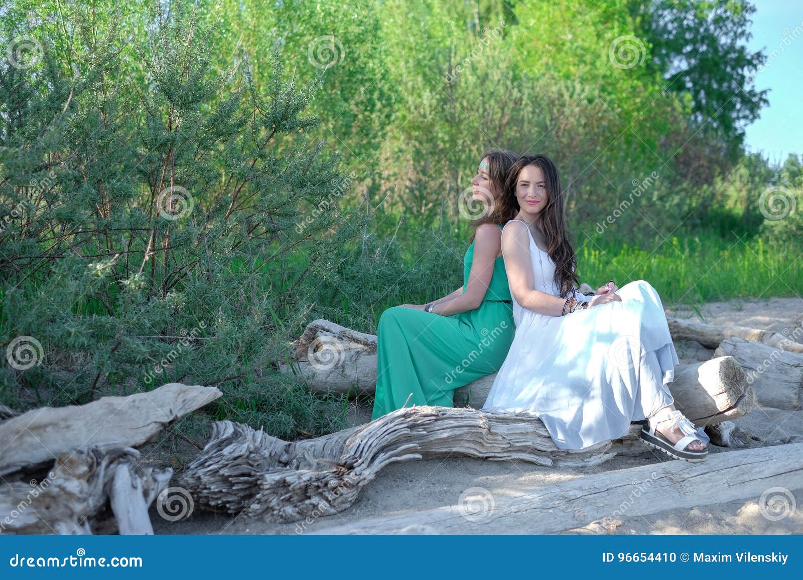 Two Young Women in the Park Stock Photo - Image of book, friendship ...