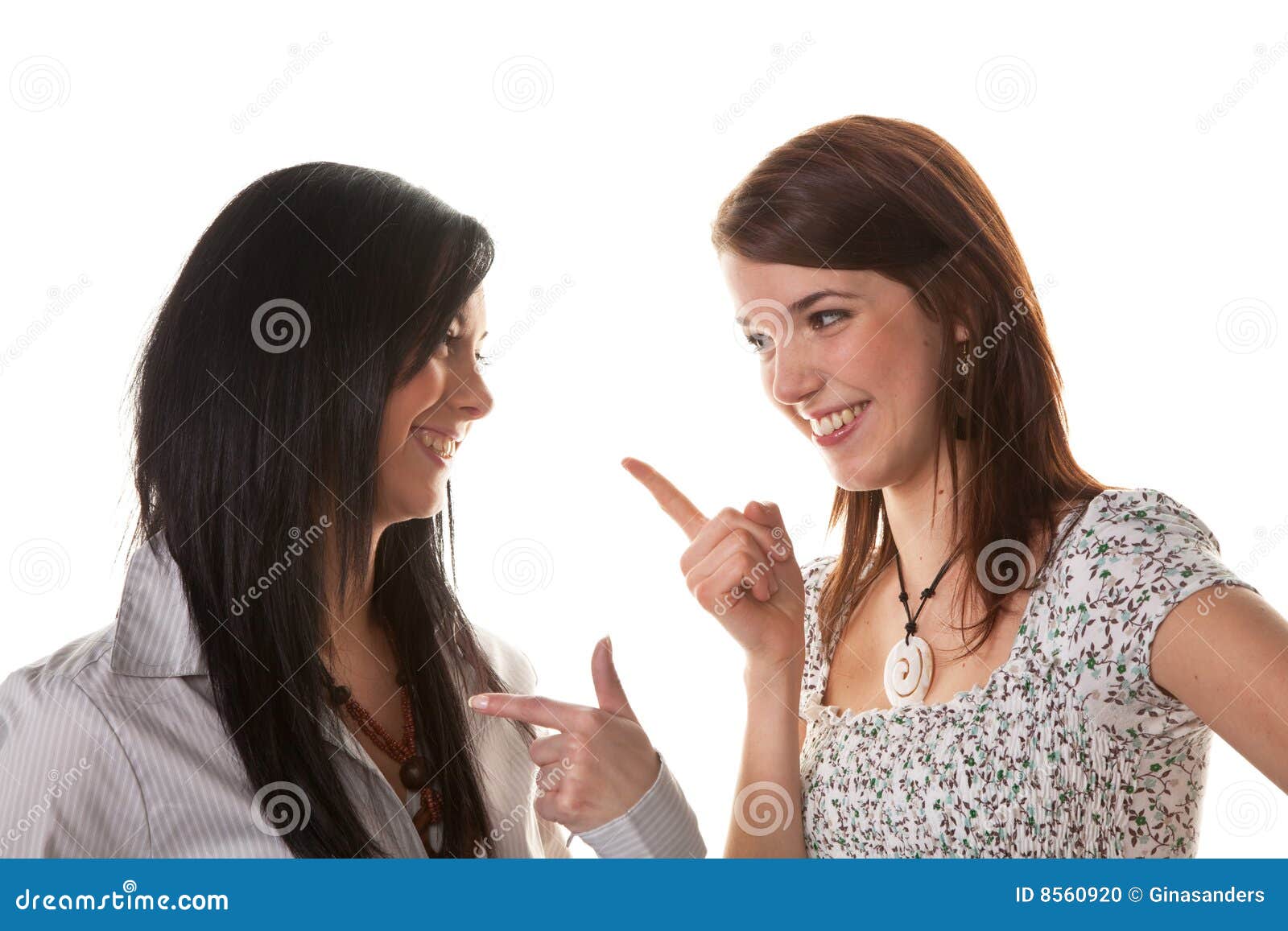 Two Young Women Whisper Together Stock Photo - Image of girl ...