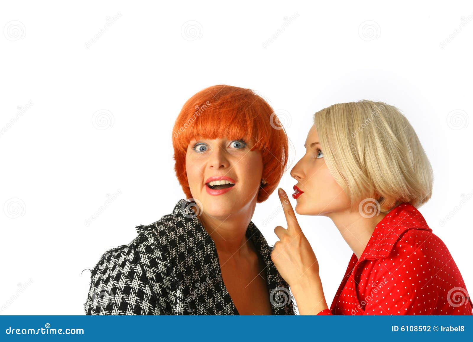 Two young women whispering stock photo. Image of lovely - 6108592