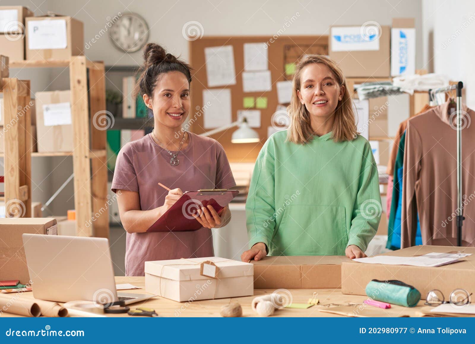 People packing boxes stock image. Image of women, industry - 202980977