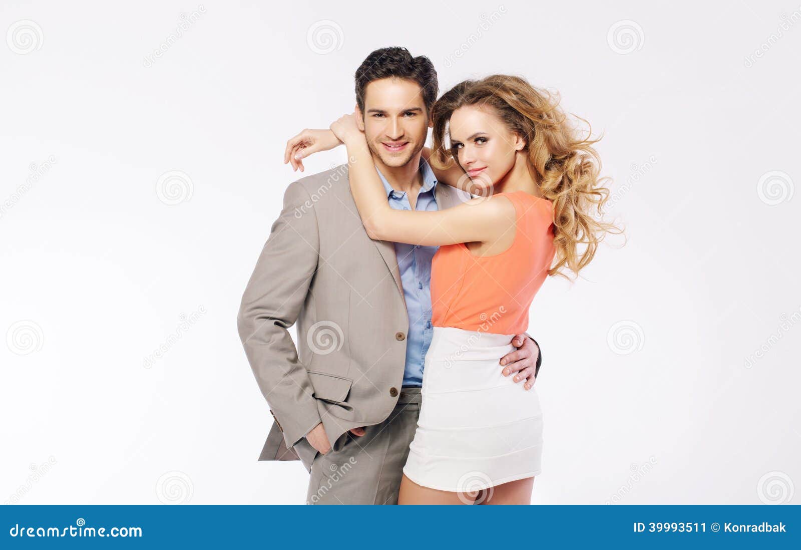 Two Youung People in the Love Gesture Stock Image - Image of copy ...