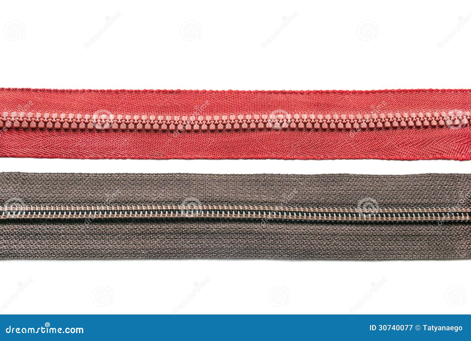 Two zippers stock image. Image of bright, brown, fashion - 30740077