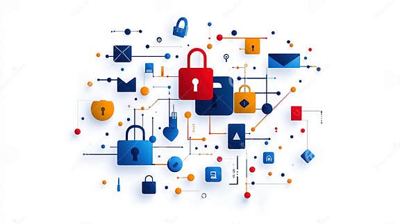 TwoFactor Authentication Icon and Privacy Settings Design Stock ...