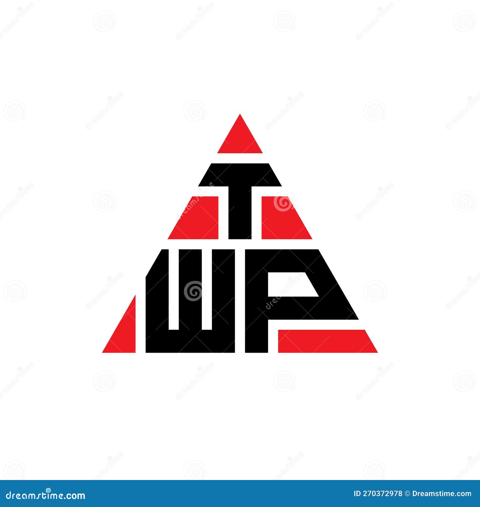 TWP Triangle Letter Logo Design with Triangle Shape. TWP Triangle Logo ...