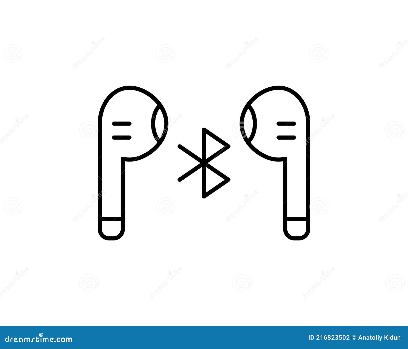 TWS True Wireless Stereo Bluetooth Wireless Headphones, Vector TWS True ...