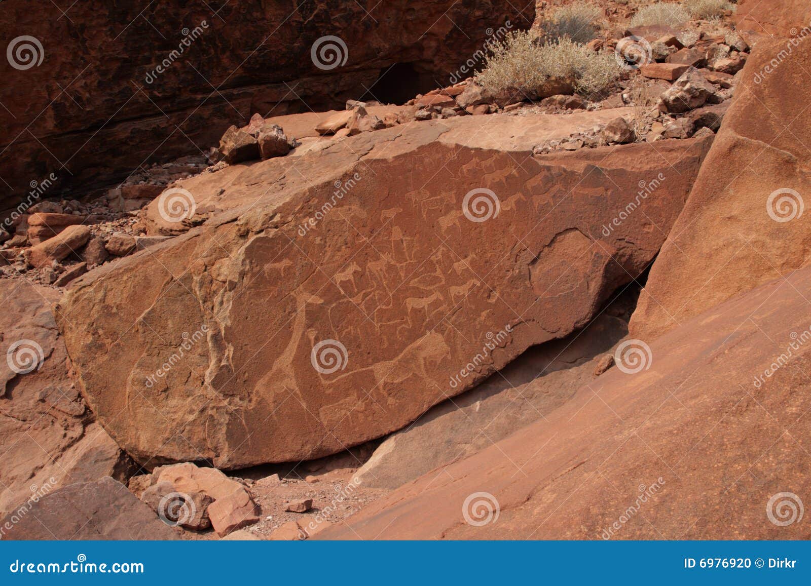Twyfelfontein, Namibia stock photo. Image of giraffe, primitive - 6976920