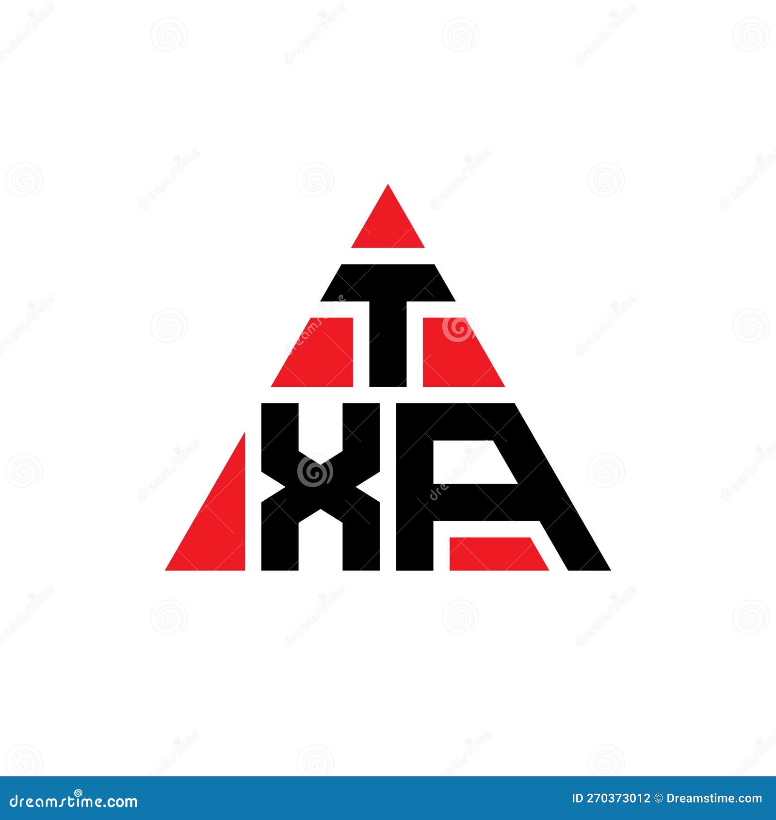 TXA Triangle Letter Logo Design with Triangle Shape. TXA Triangle Logo ...