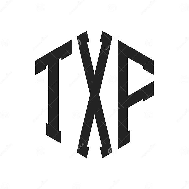 TXF Logo Design. Initial Letter TXF Monogram Logo Using Hexagon Shape ...